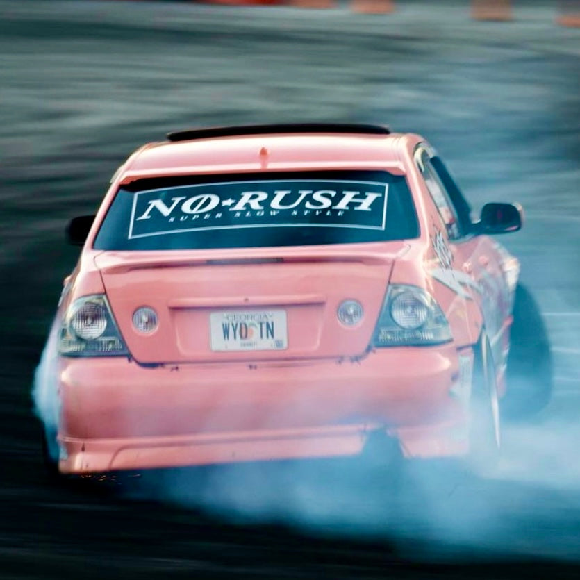 NO RUSH BANNER [BORDER] – Ovrdue